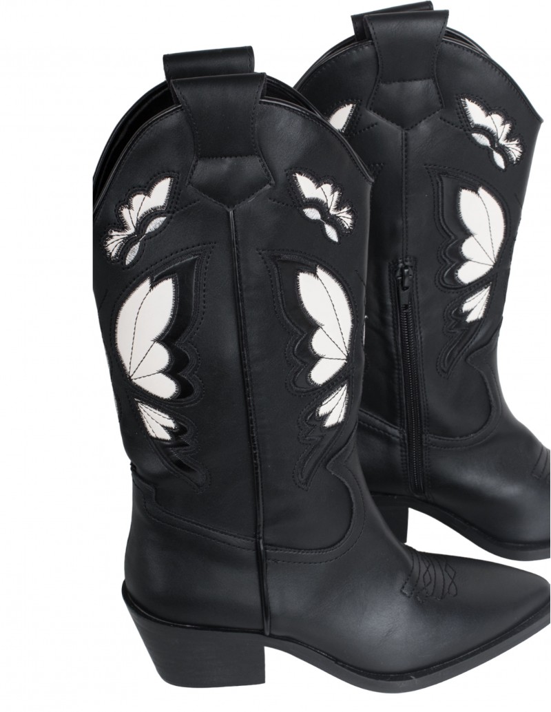 Comprar botas camperas bordadas mujer